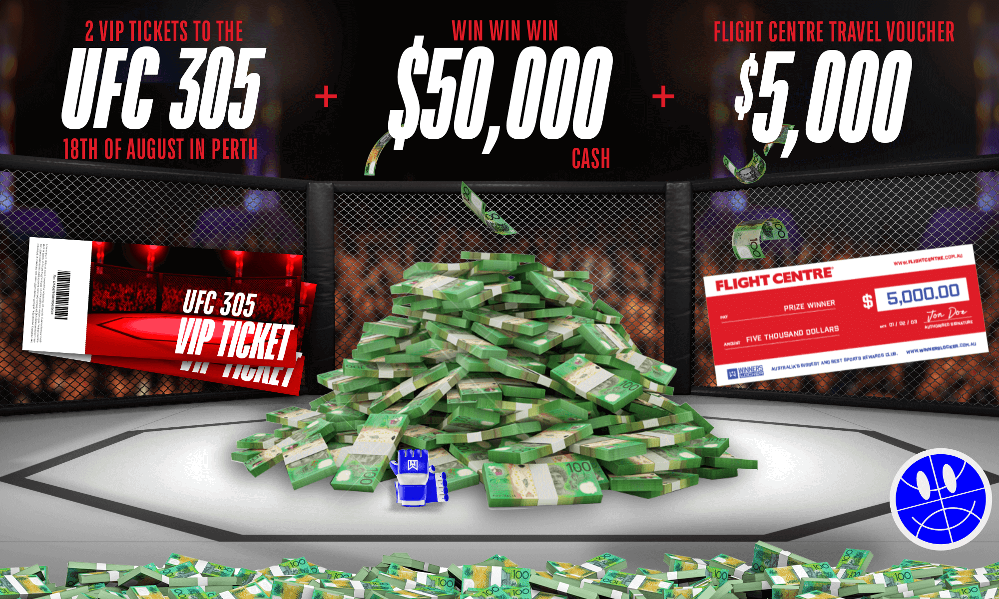 $50,000 Cash & UFC 305 VIP Experience - Winners Locker